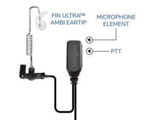 Hawk EC Lapel Microphone - EarPhone Connection